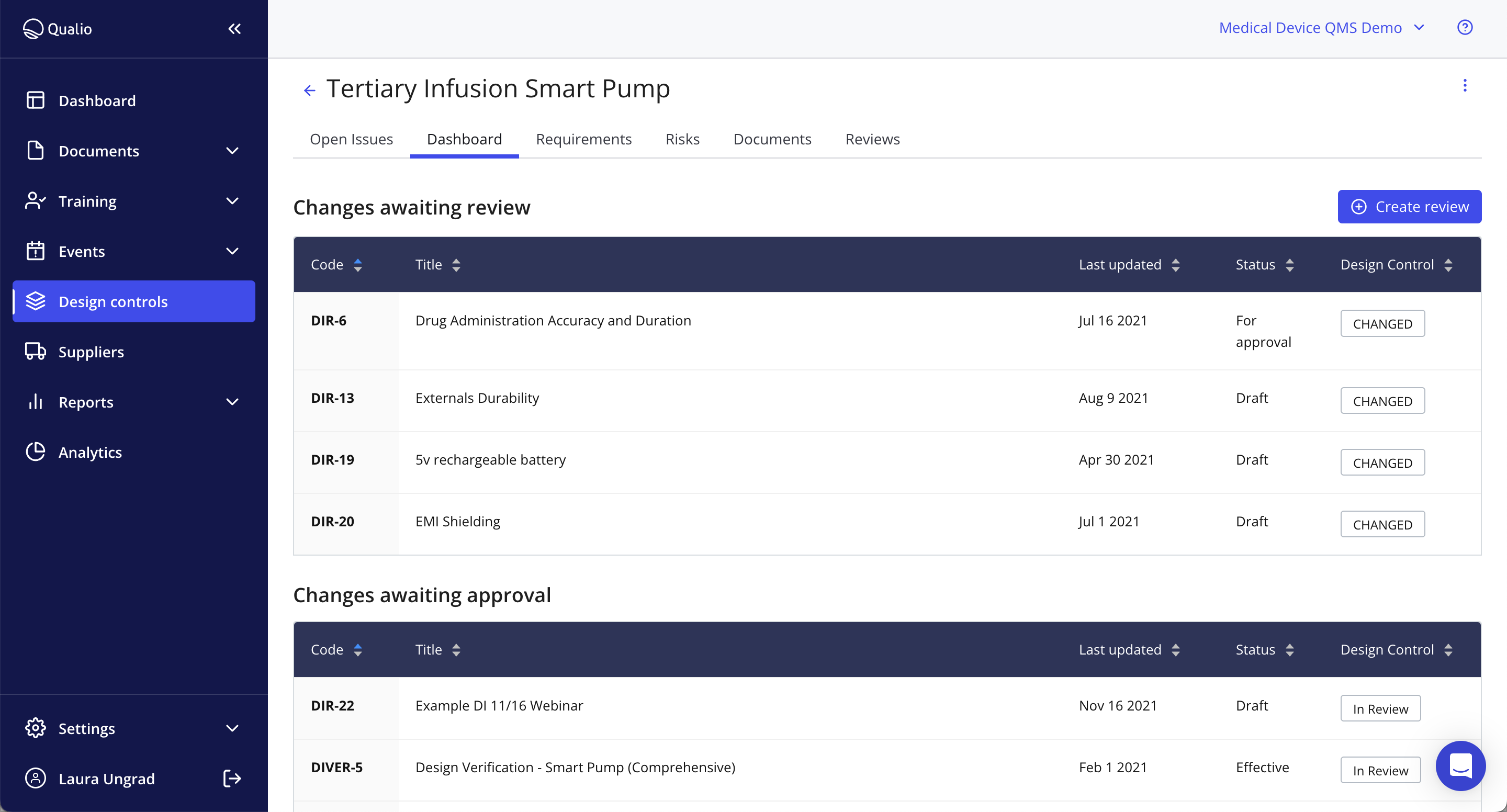 Easy design control software solution — Qualio