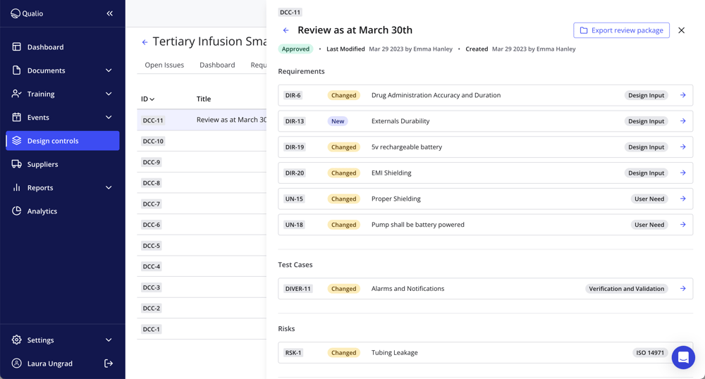 Easy design control software solution — Qualio