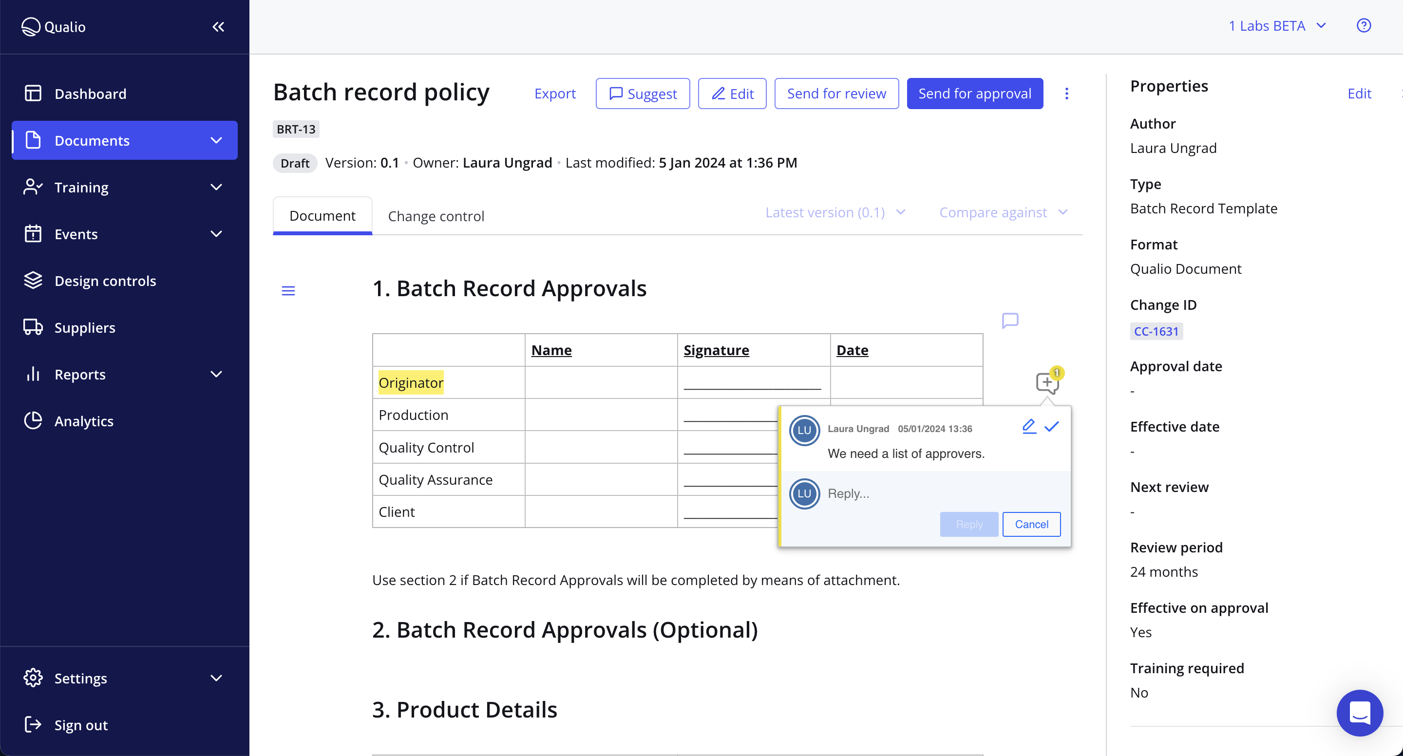 Quality Document Management Software — Qualio