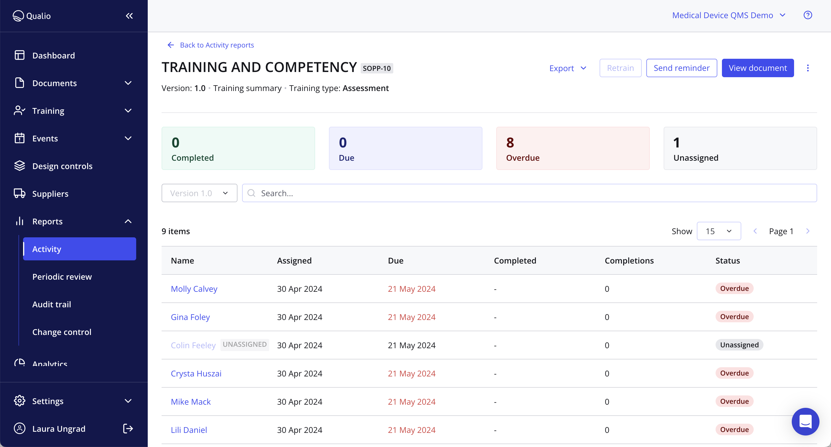 Training Management Software System — Qualio