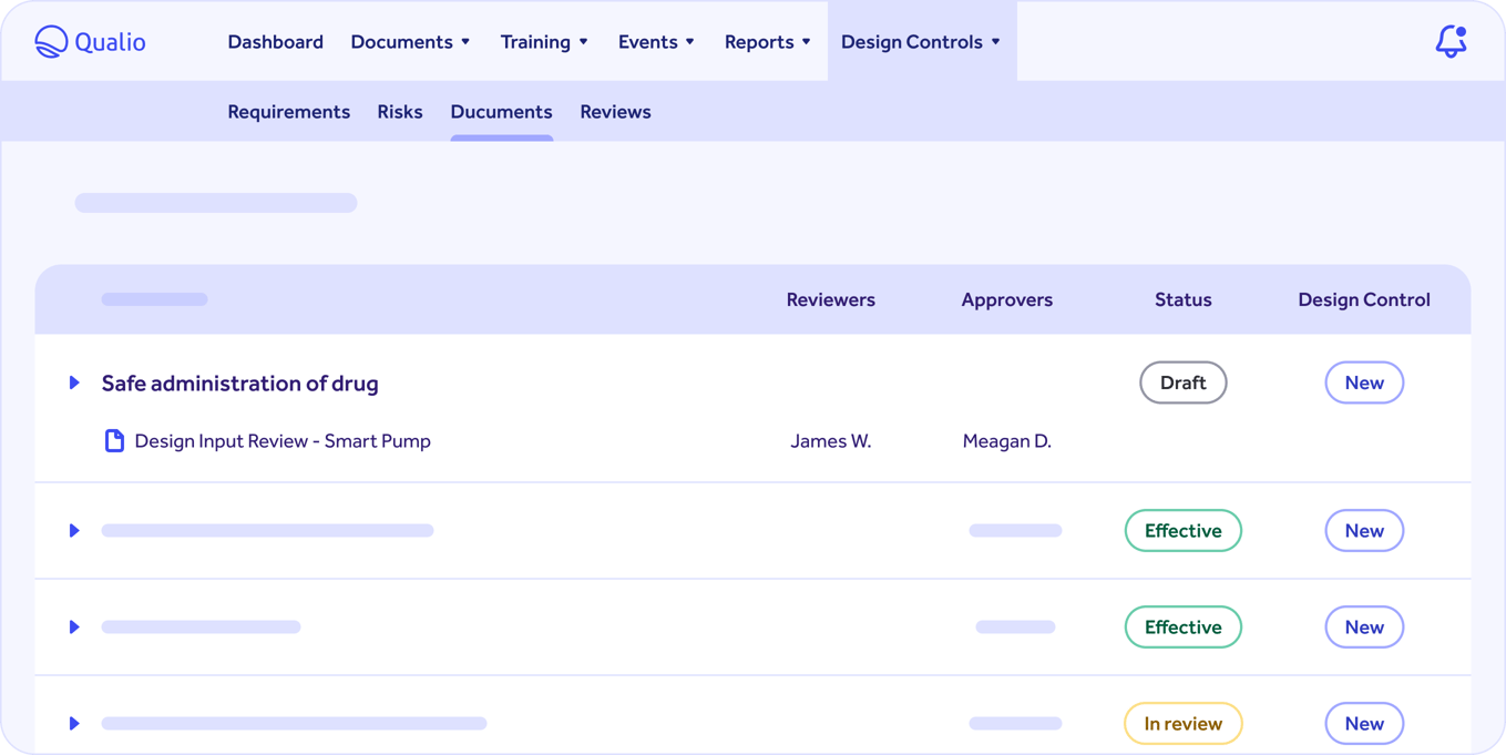 Easy design control software solution — Qualio