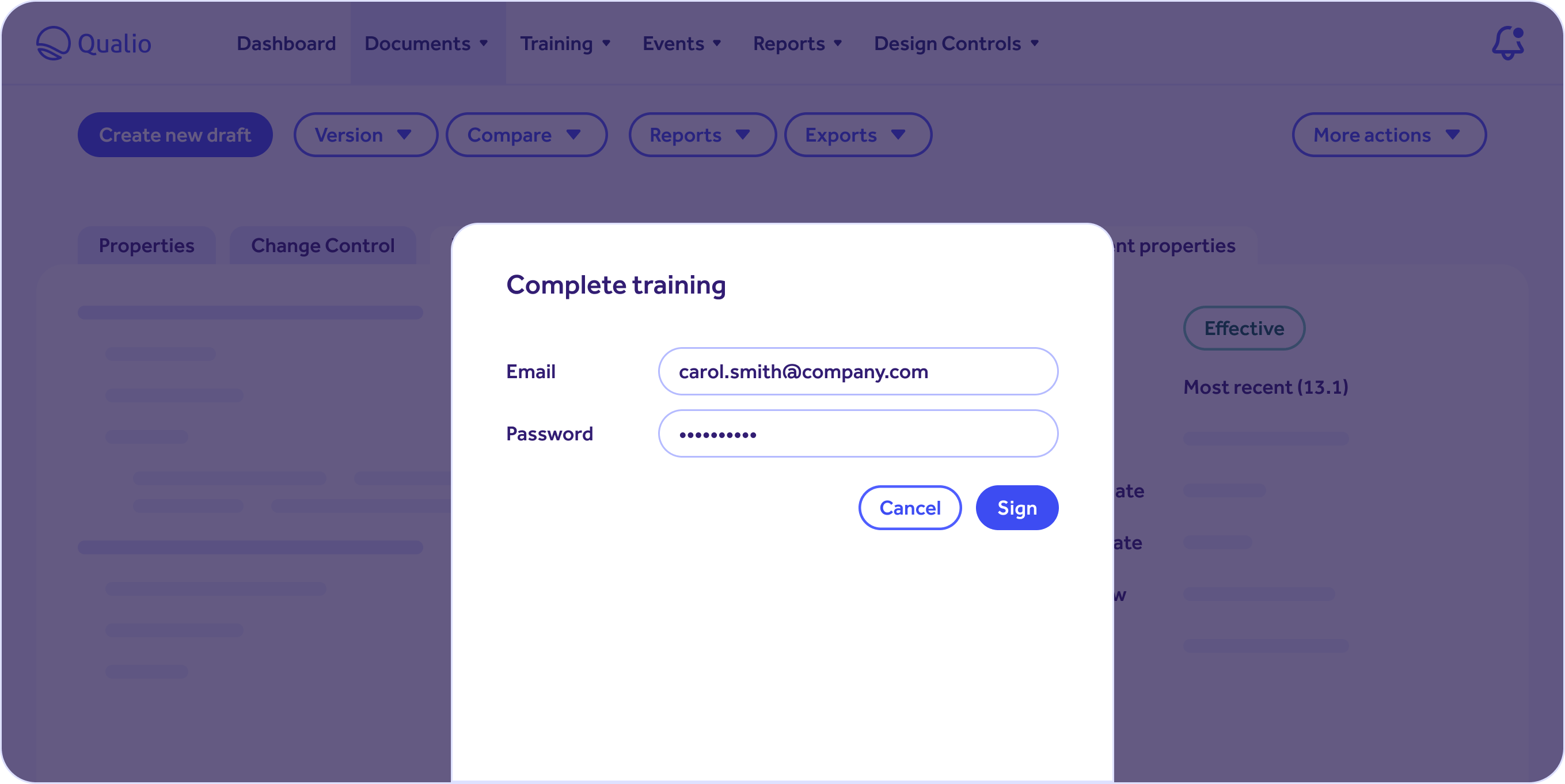 Training Management Software System — Qualio