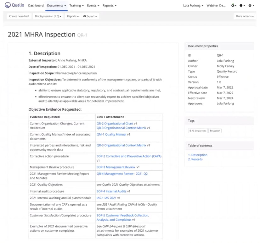 Tips for passing your MHRA inspection